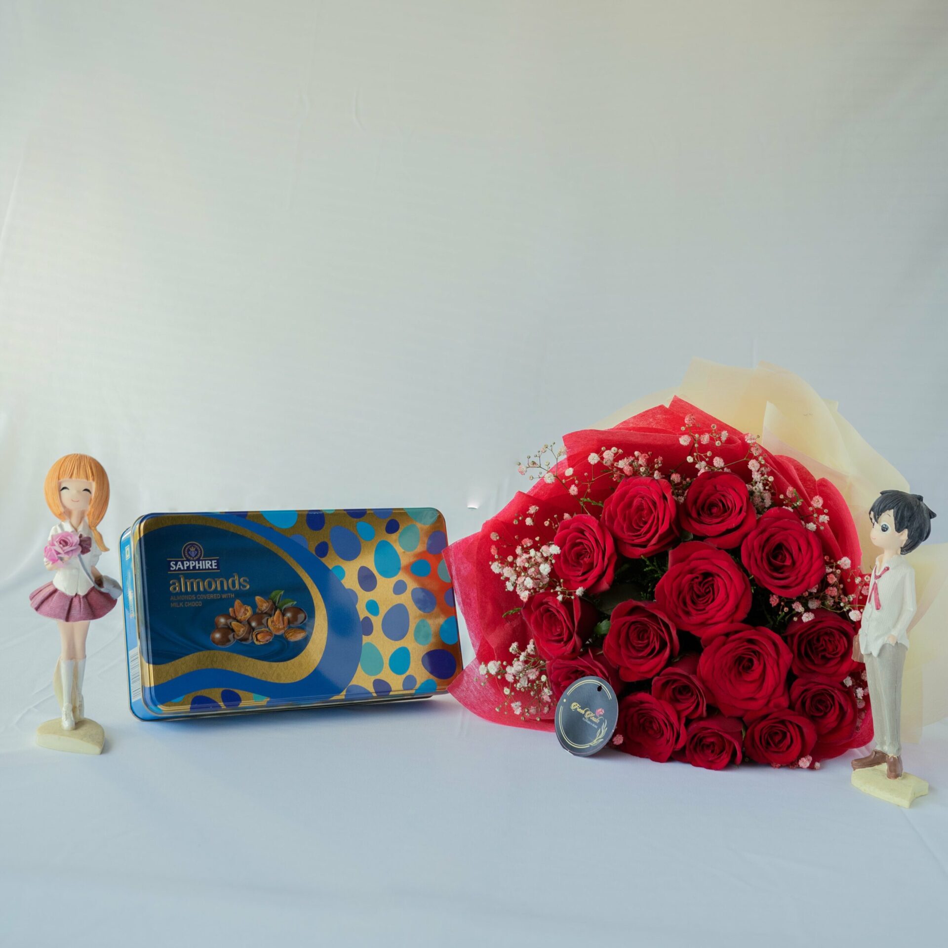 Combo - Roses Bouquet And Chocolate - Gifts with Flowers