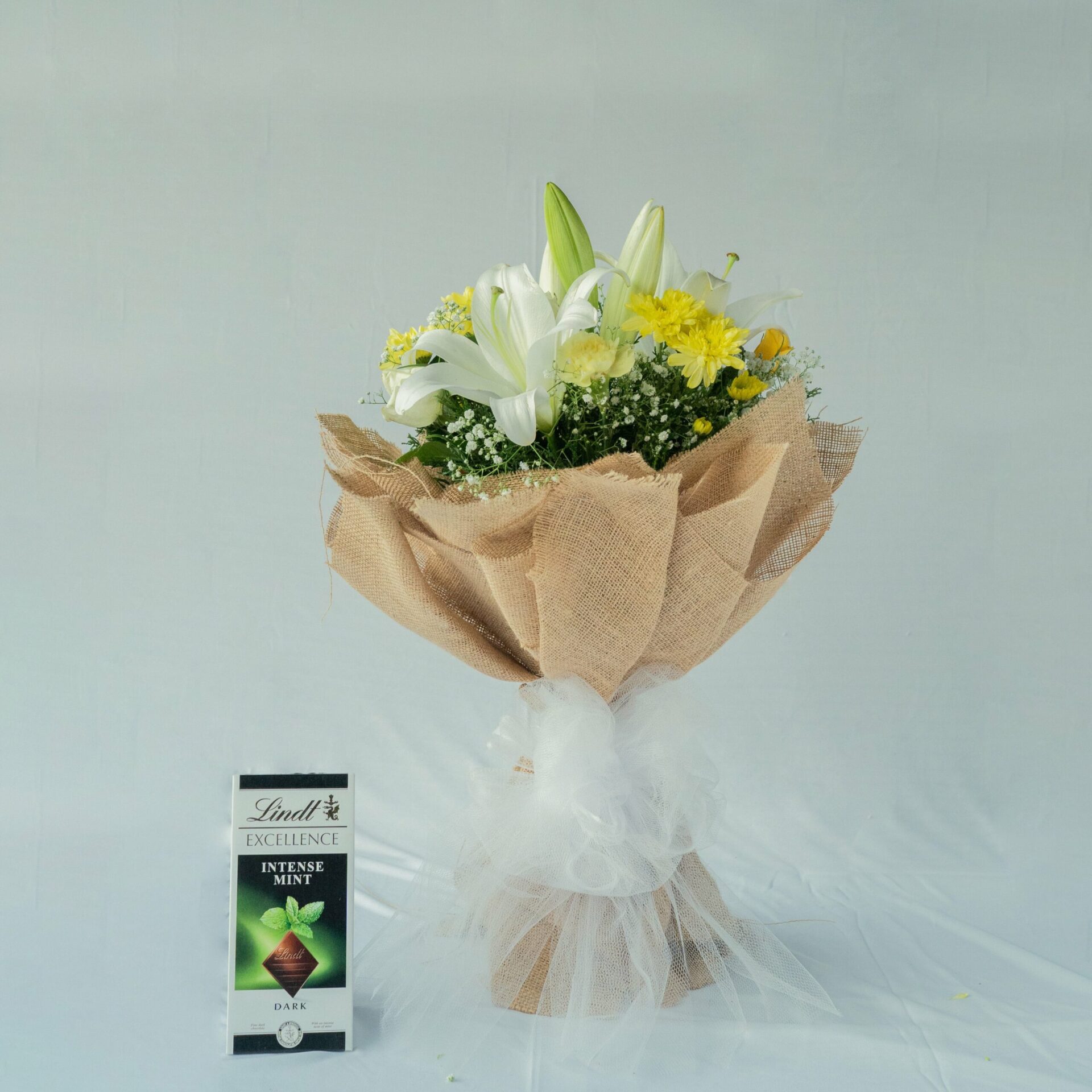 Mixed Flower Bouquet And Chocolate - Gifts with Flowers