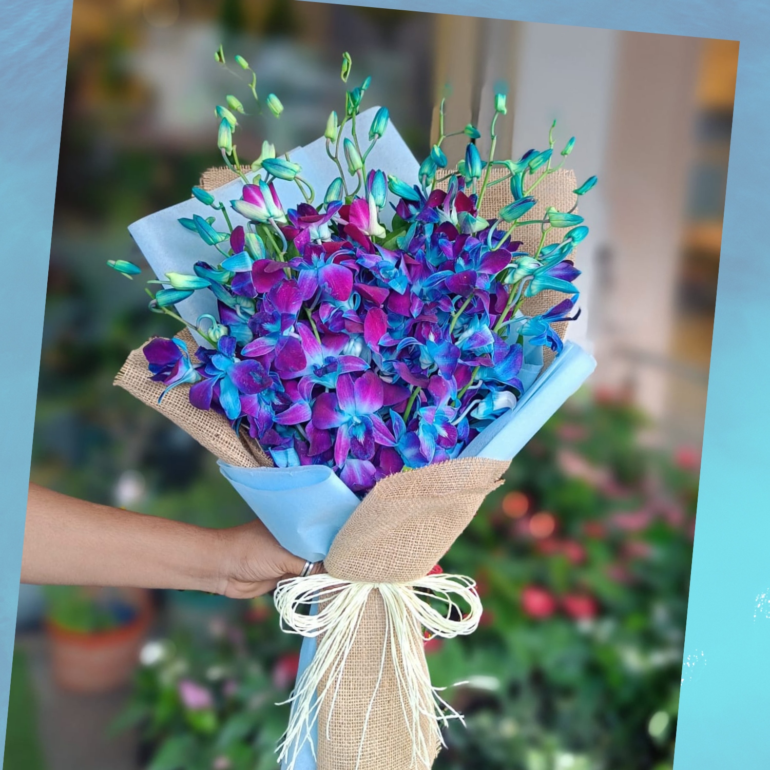 Zesty Posy - Bouquet of Orchids - Flower delivery in Bangalore