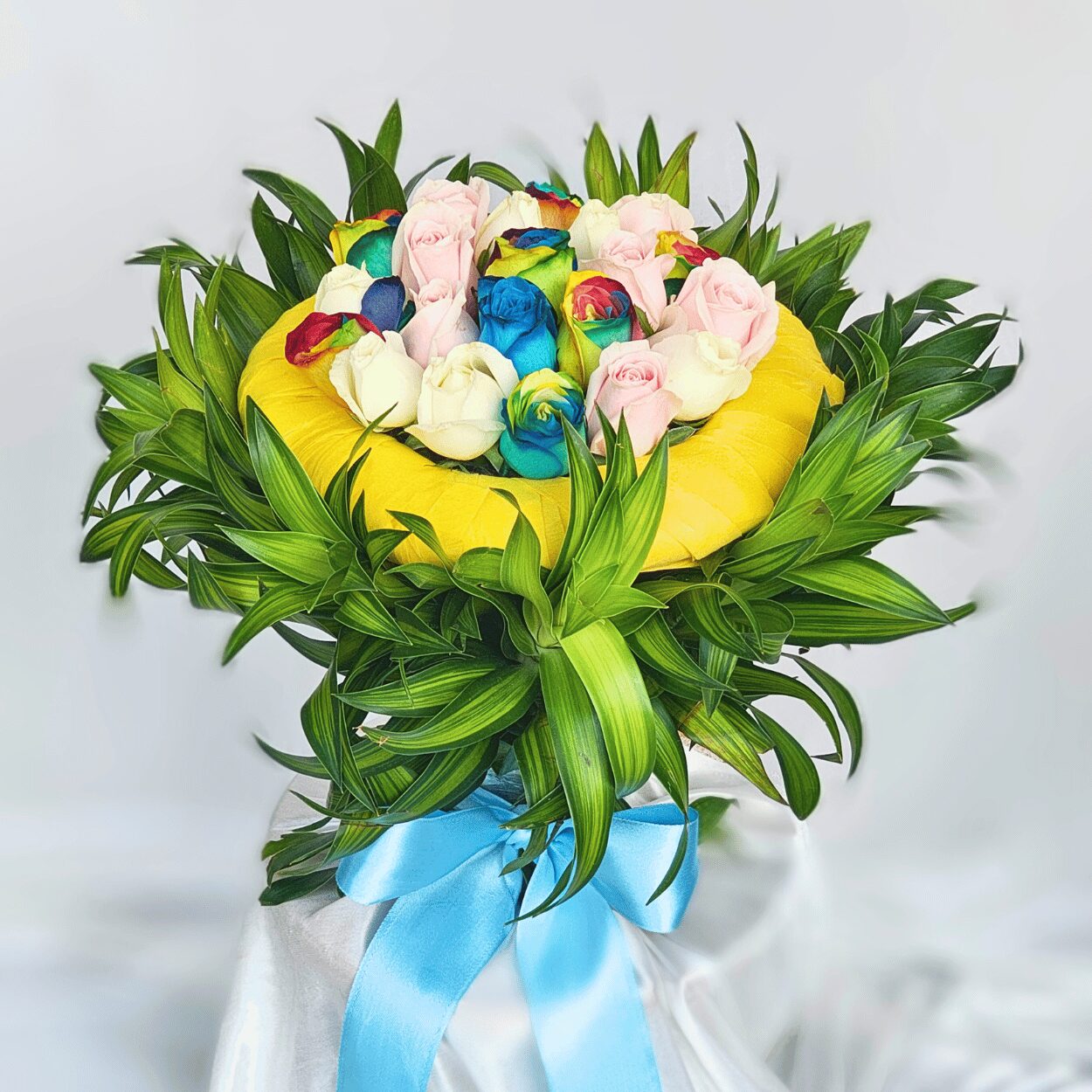 Rainbow Roses Mixed Bouquet | Fresh Knots