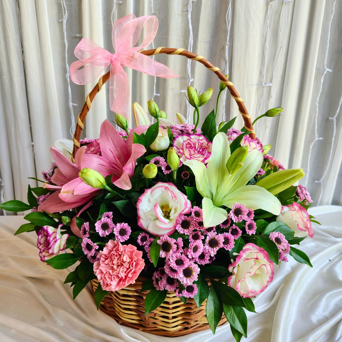 Morning Breeze – Fresh Mixed Flower Gift Basket